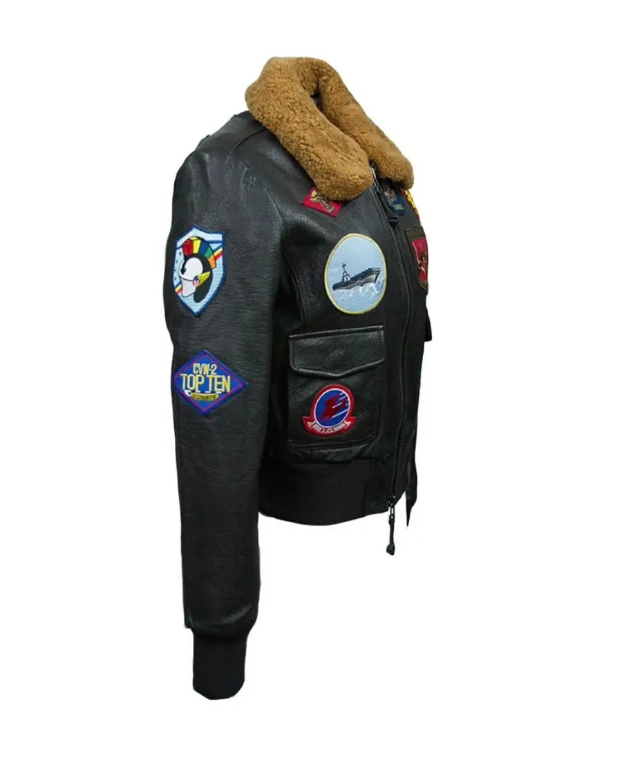 Women Top Gun-2 Official Jacket – Pro Leather Craft